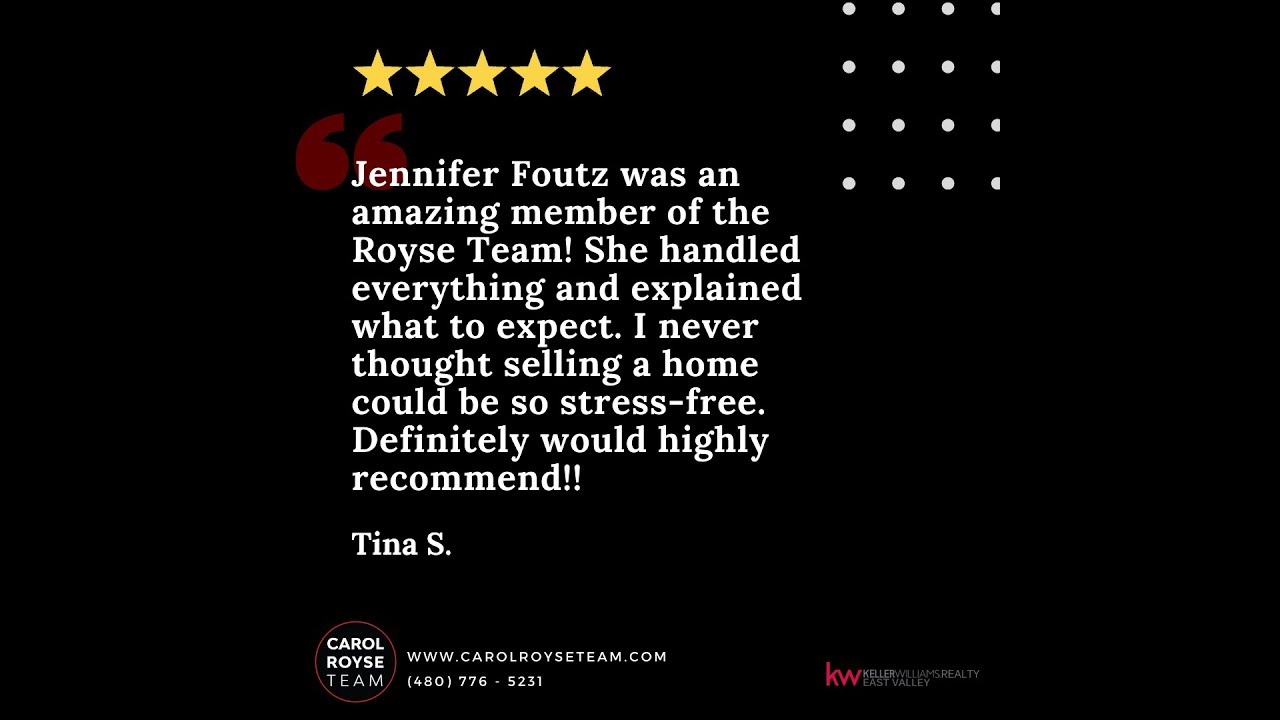 Carol Royse Team 5 Star Reviews 2022 - YouTube