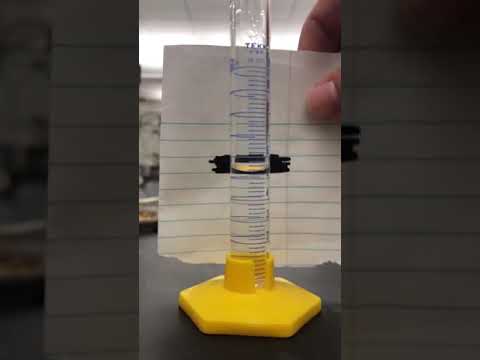 Measuring Liquid Volumes: Graduated Cylinder - YouTube