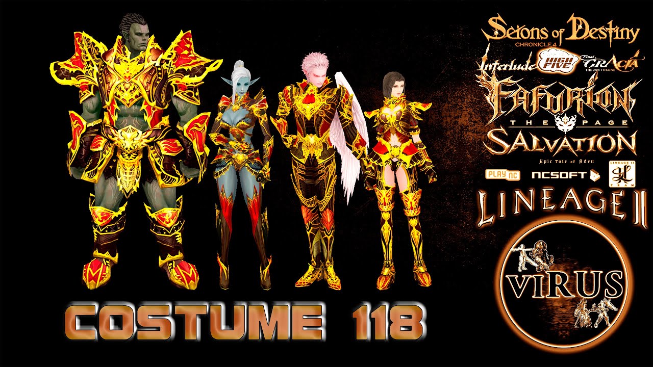 New Costumes. 118. LINEAGE II. Any Chronicles √i®uS - YouTube