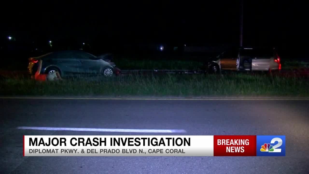 Major crash investigation underway in Cape Coral - YouTube