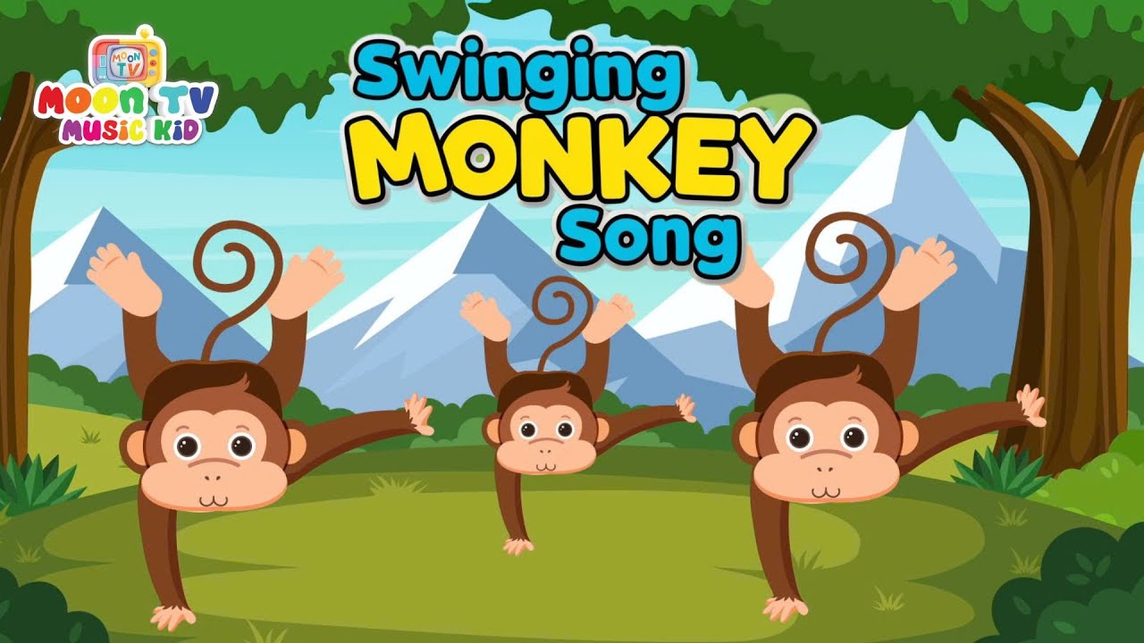 Swinging Monkey Song | Swinging and Playing in the Jungle! | Song for ...