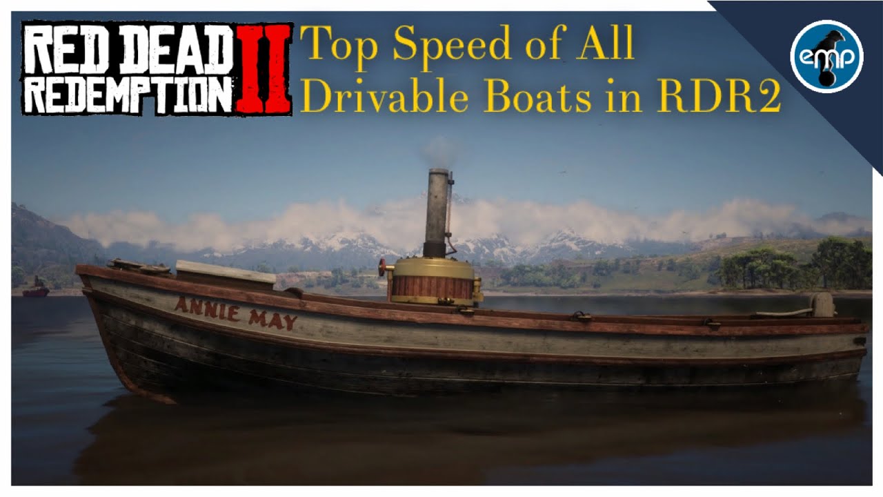 Top Speed of Drivable Boats in RDR2 - YouTube