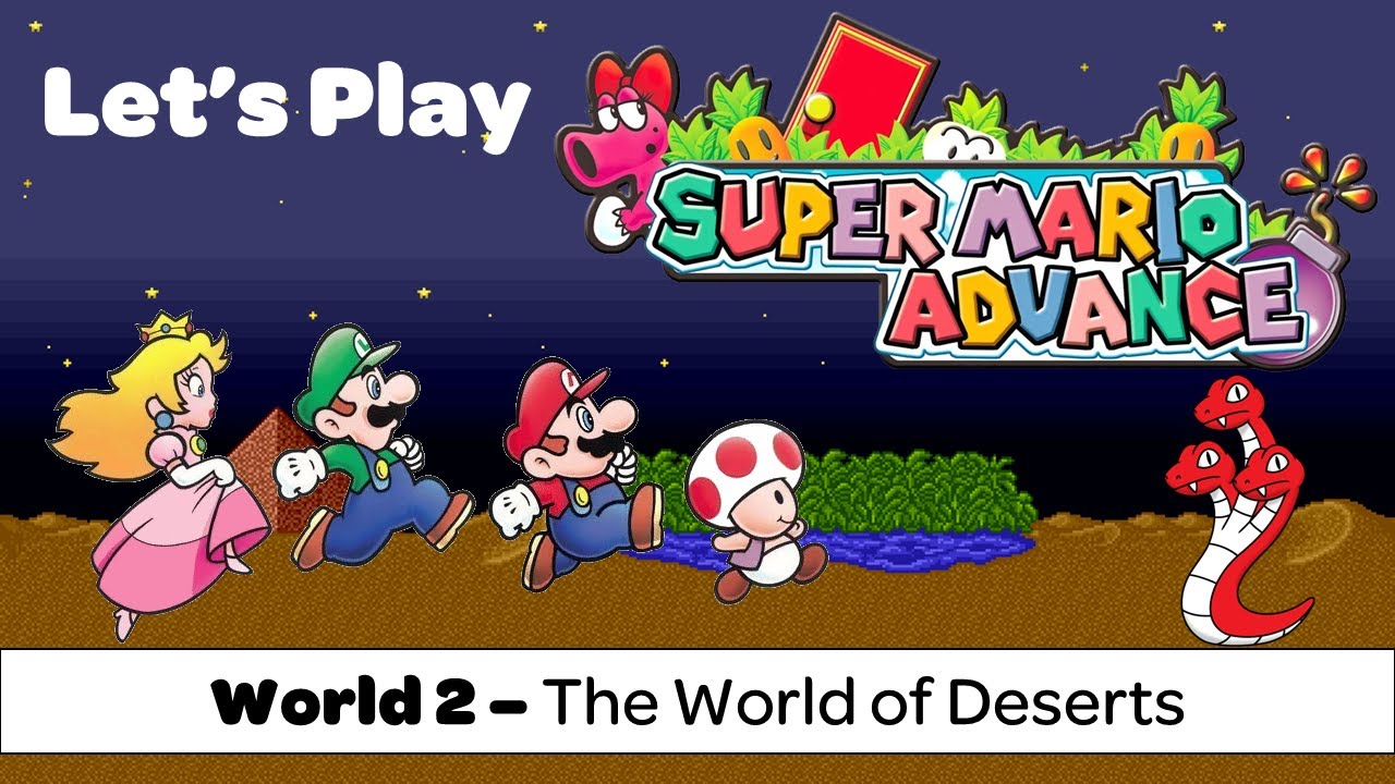 Let's Play Super Mario Advance: Super Mario Bros. 2 (GBA) - World 2 ...