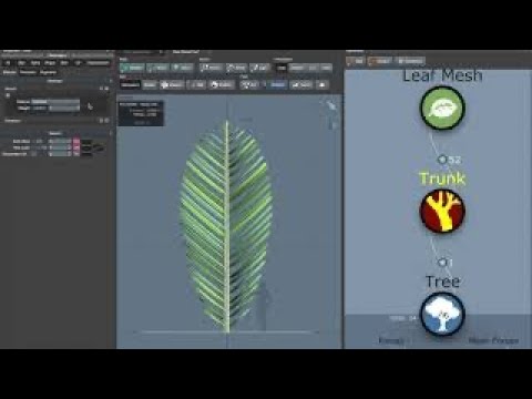 Modeling a palm tree in #Speedtree - YouTube