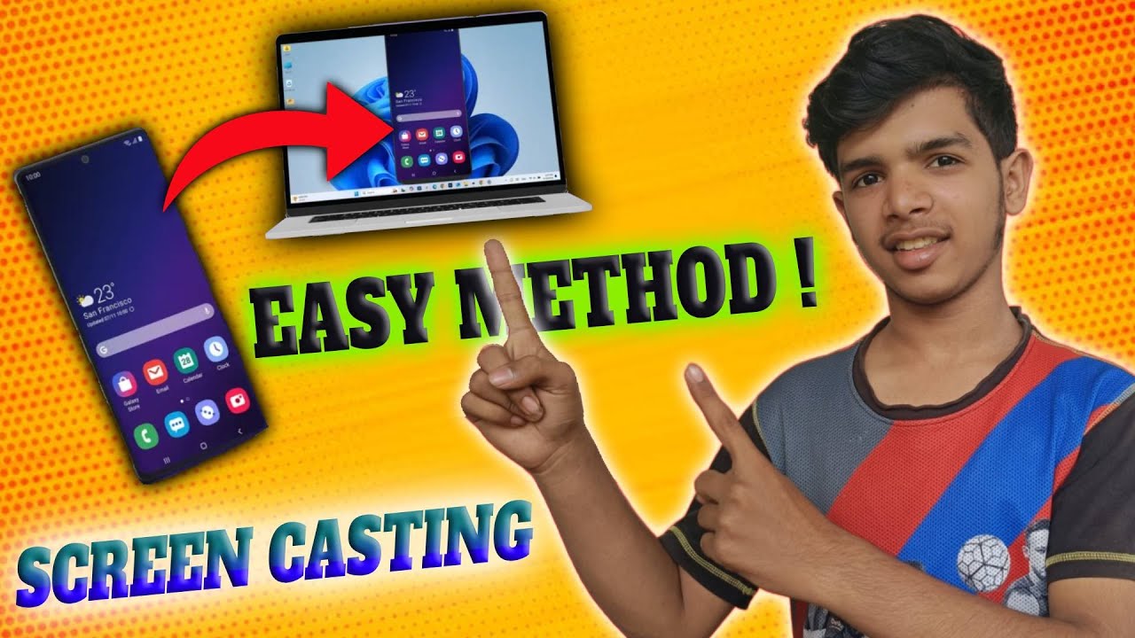 how to cast mobile screen on laptop | screen mirroring |phone ki screen ...