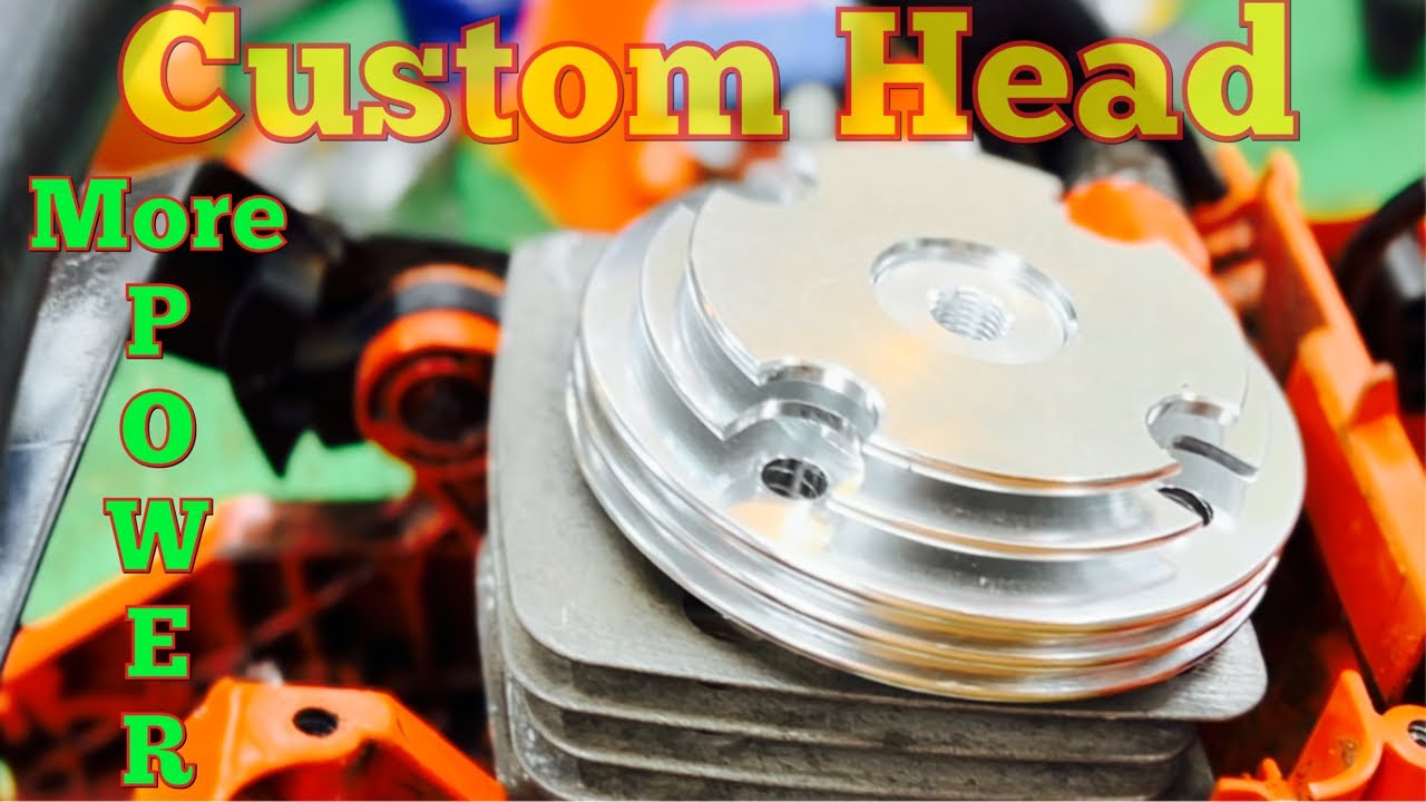 Custom Head Chainsaw Project! Machining For A Modified Cylinder Head ...