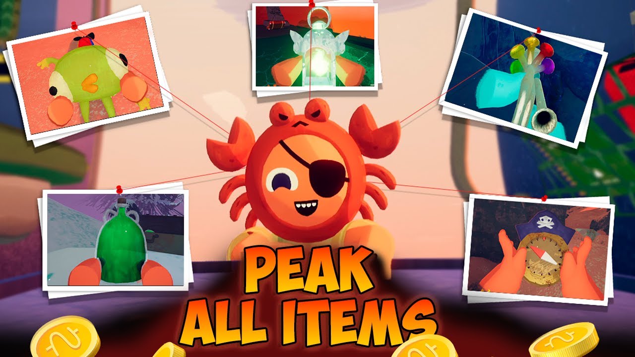 PEAK – FULL ITEMS GUIDE: WHERE TO FIND THEM AND HOW TO USE THEM! - YouTube