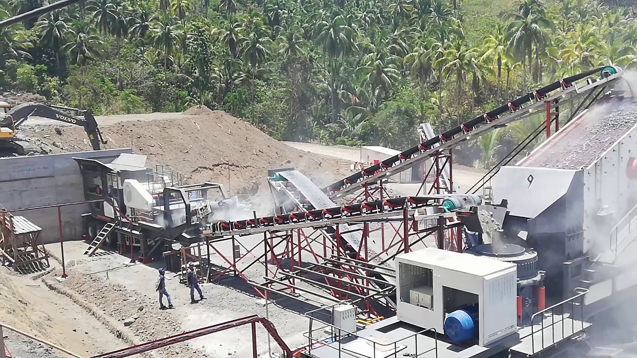 Amazing Stone Production Line in the Philippines on Site (Qautz ...