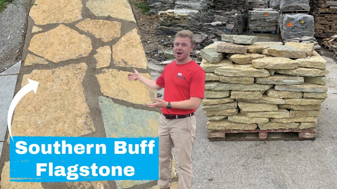 Southern Buff Flagstone - Natural Stone Paver - YouTube