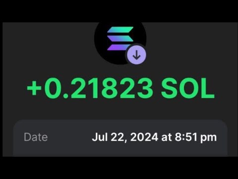 Free 40dolls 😍😲🤯received in sol(link in description) #solana #freemoney ...