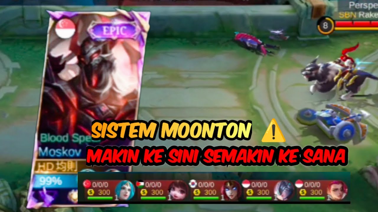 SISTEM MATCH MOONTON SEDANG TIDAK BAIK BAIK SAJA MATCH EASY DI HONOR ...
