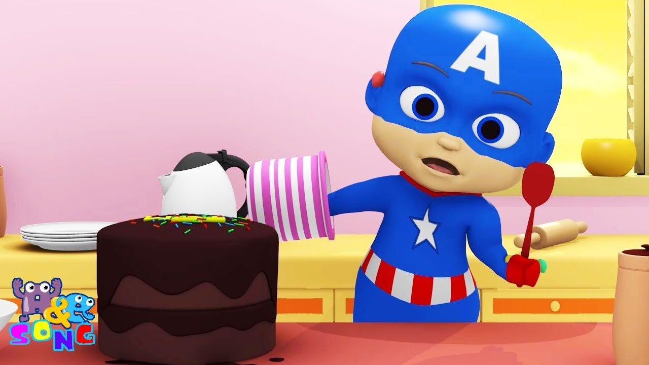 Baby Captain America Surprise Birthday Cake | Funny Cartoon Superhero ...