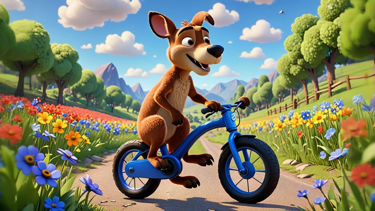 The Kangaroo Who Rode a Bike 🦘🚴 | Fun Kids Song | Nursery Rhymes and ...