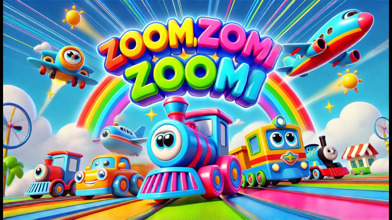 Zoom, Zoom, Zoom 🚗 ️ | Fun Vehicle Song for Kids | CoCoMagic Kids Song ...
