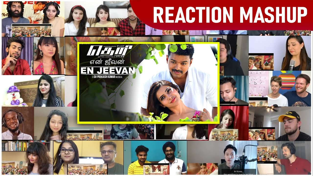 En Jeevan Song | REACTION MASH UP - Vijay, Samantha | Atlee | G.V ...