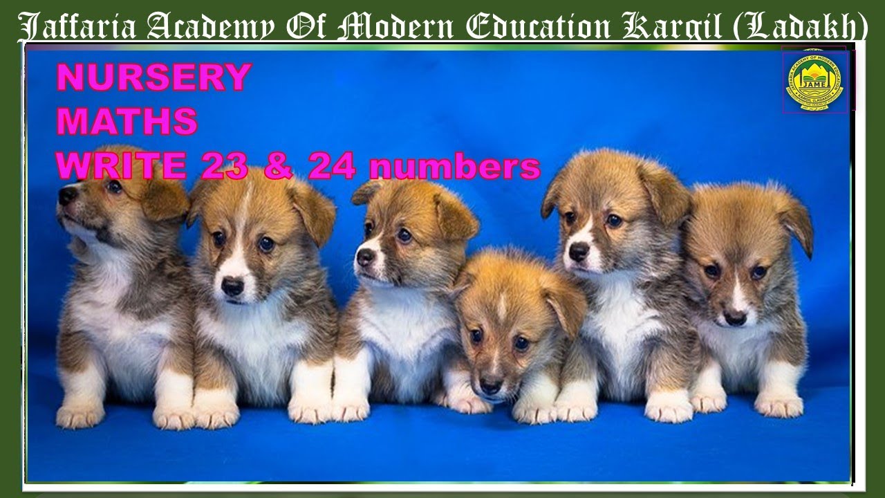 Nursery Maths write 23 & 24 numbers - YouTube