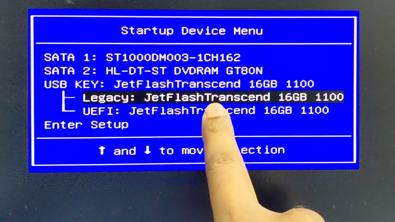 Lenovo All in One PC Boot Menu setting Explanation and Install windows ...