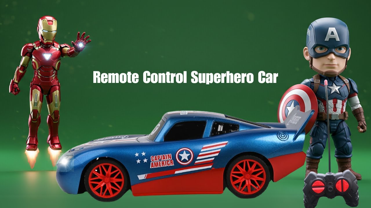 Fast & Sleek! Remote Control Superhero Car Unboxing + Rechargeable RC ...