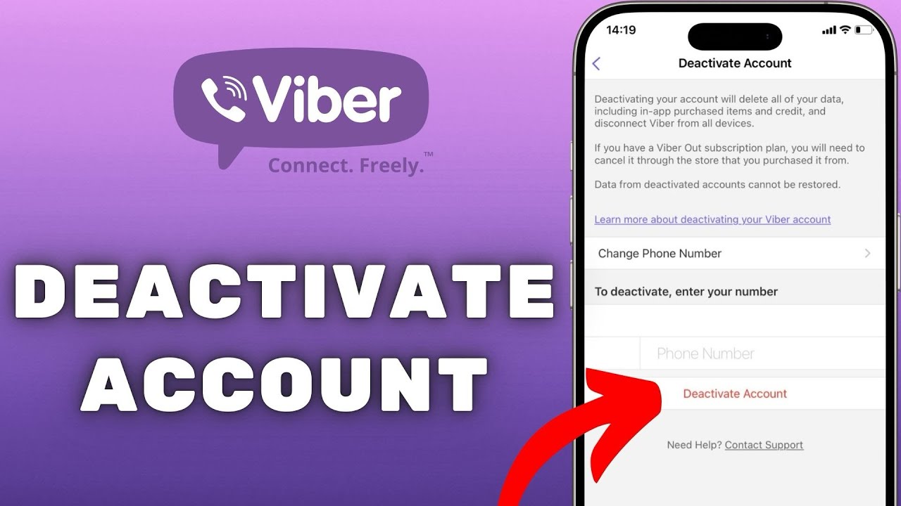 How to Deactivate Your Viber Account - YouTube