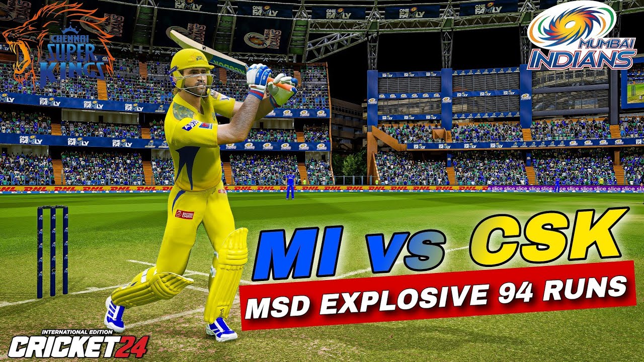 "The Greatest Rivalry of IPL| MI vs CSK Highlights - Cricket 24 ...