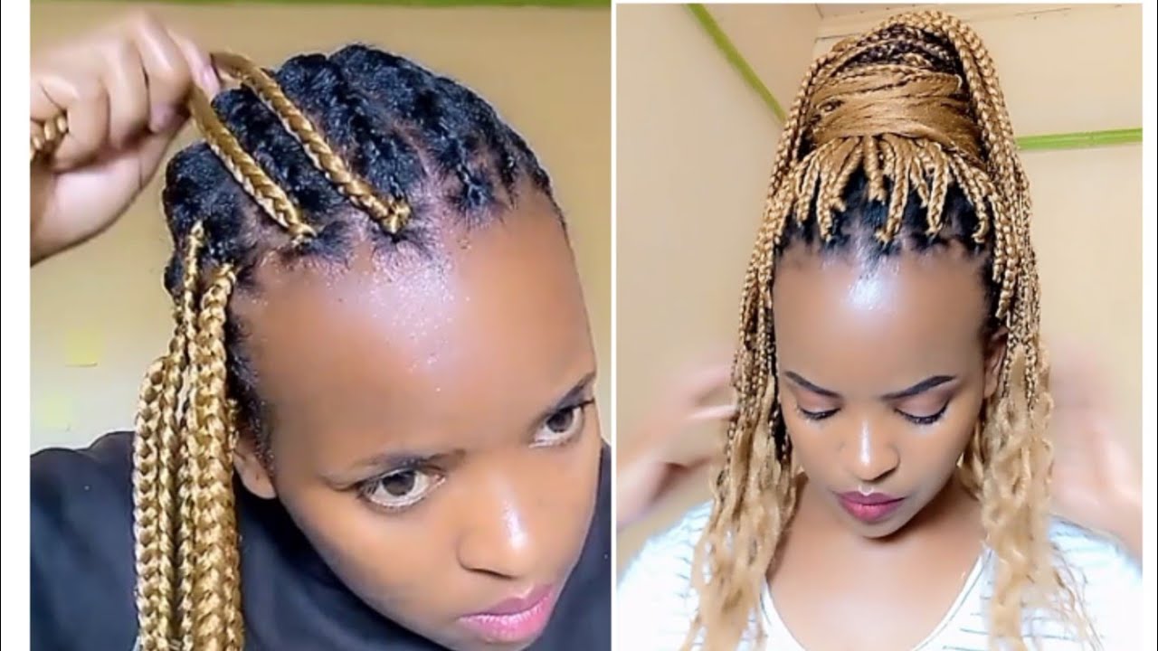 How to:Individual Illusion Crochet Braids. Easy method to do box braids ...