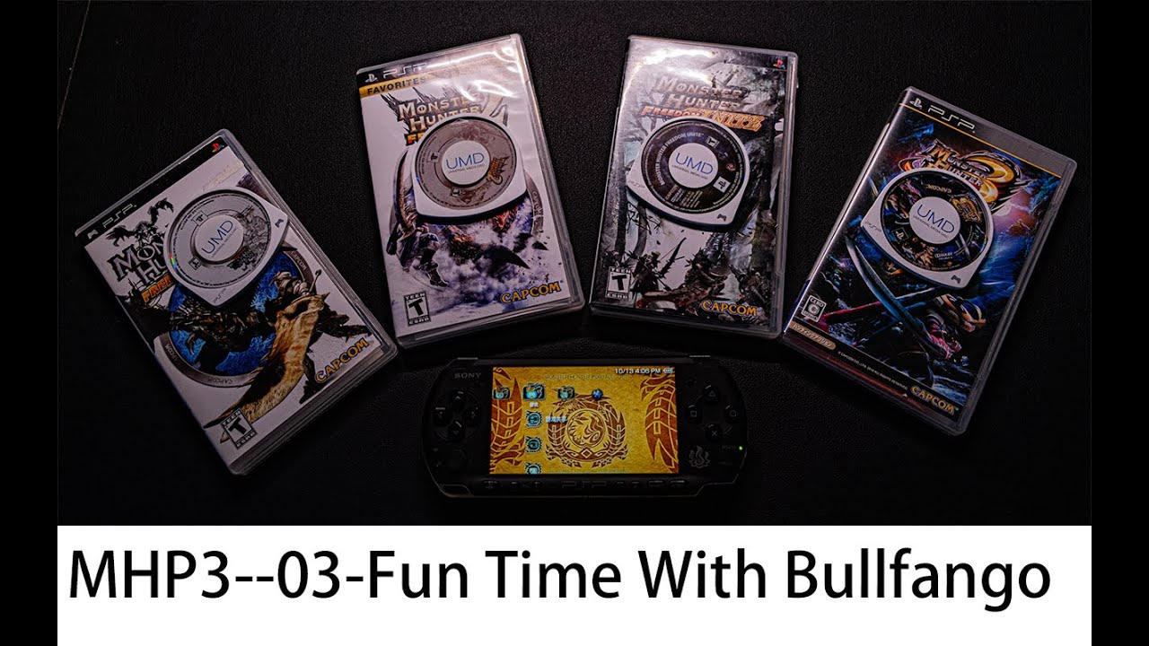 Monster Hunter P3 PSP-03-Fun Time With Bullfango| 怪物猎人P3 PSP-第三集-和大野猪的 ...