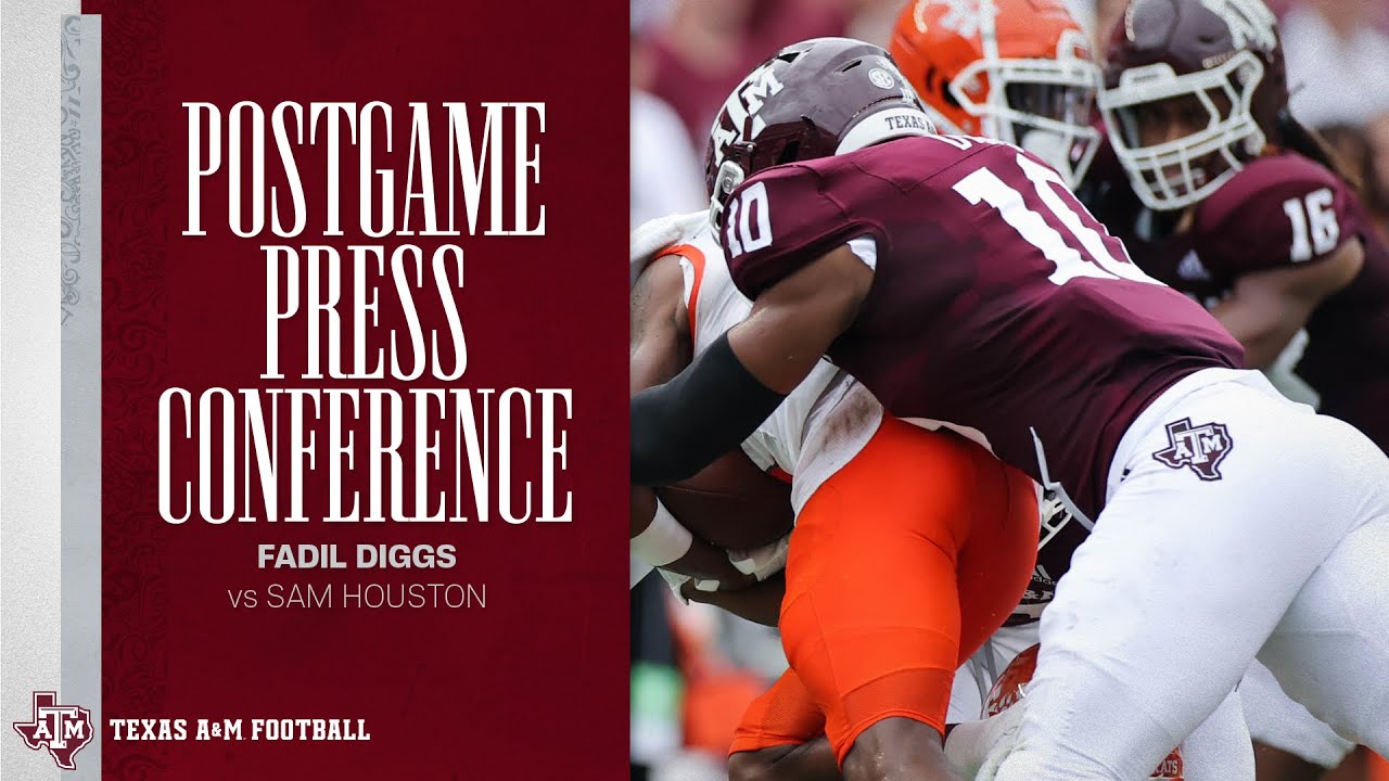 Sam Houston Postgame: Fadil Diggs - YouTube