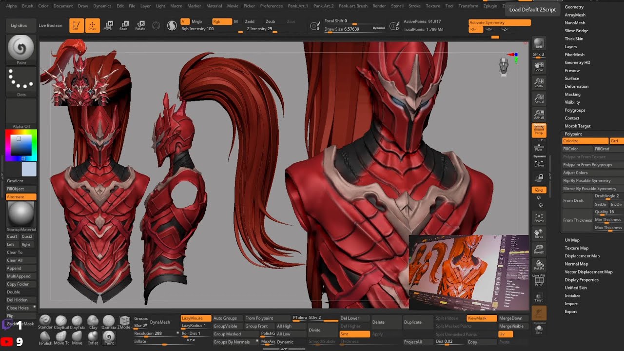 Solo Leveling: Igris character sculpting in zbrush PART-2 Torso armor ...