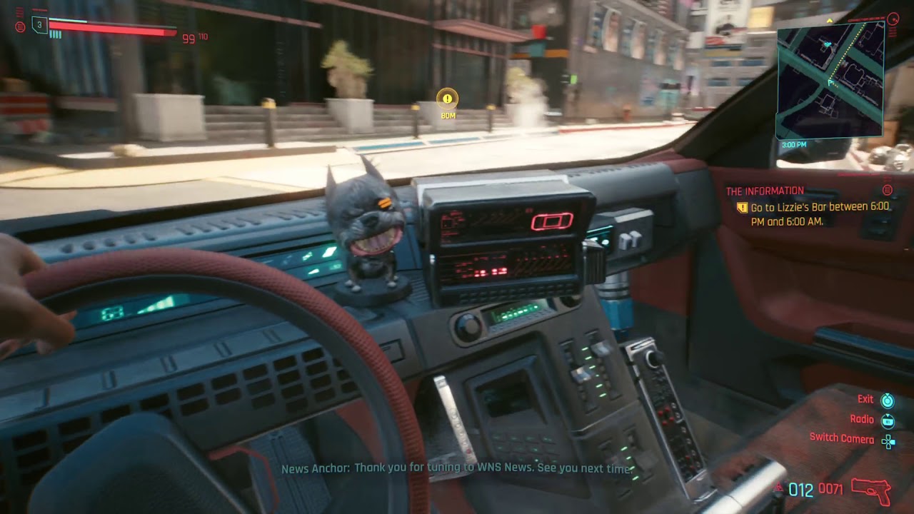 Cyberpunk 2077 Driving First Person (badly) Gameplay - YouTube