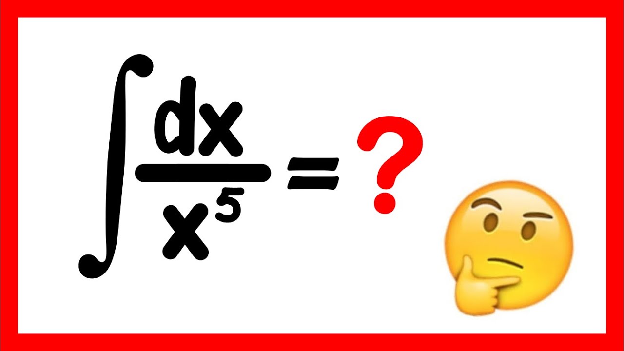 Integral de una función con exponente negativo [11] - YouTube