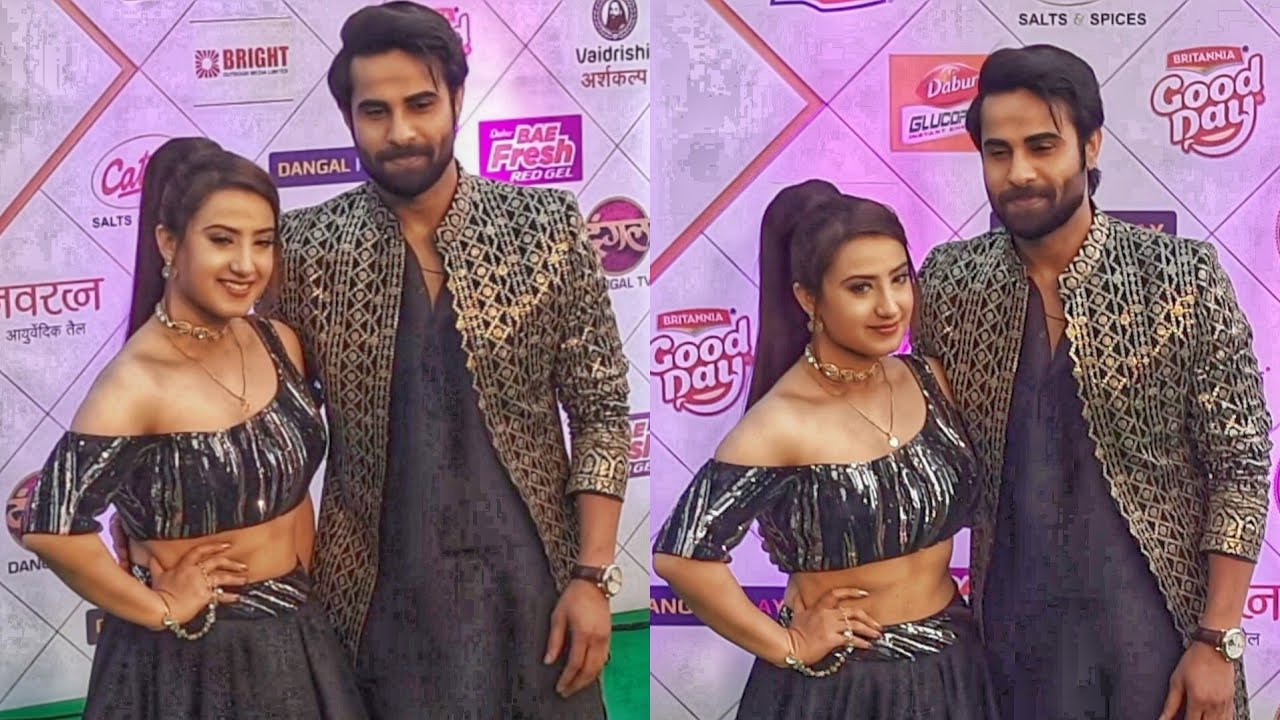 Nath Krishna Aur Gauri Ki Kahani Alisha Panwar Arjun Singh at Dangal Family Award 2024 Red ...