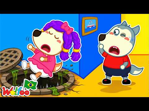 😱🌙 Lucy Anda Dormindo! Wolfoo e Lucy na história do sonambulismo | Wolfoo em Português