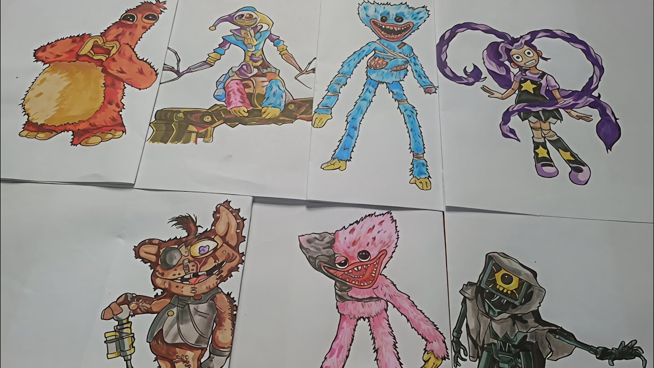Poppy Playtime Chapter 5 How To Draw All Characters - YouTube