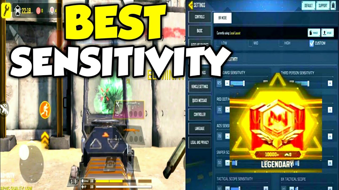 Best🔥PRO Sensitivity Settings for BR Cod Mobile 2024 | Best Sensitivity ...