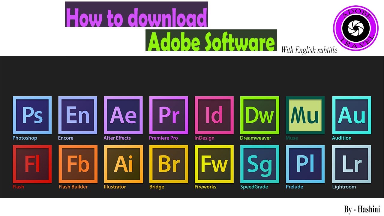 How to Download Adobe Software - Tutorial 01 - YouTube