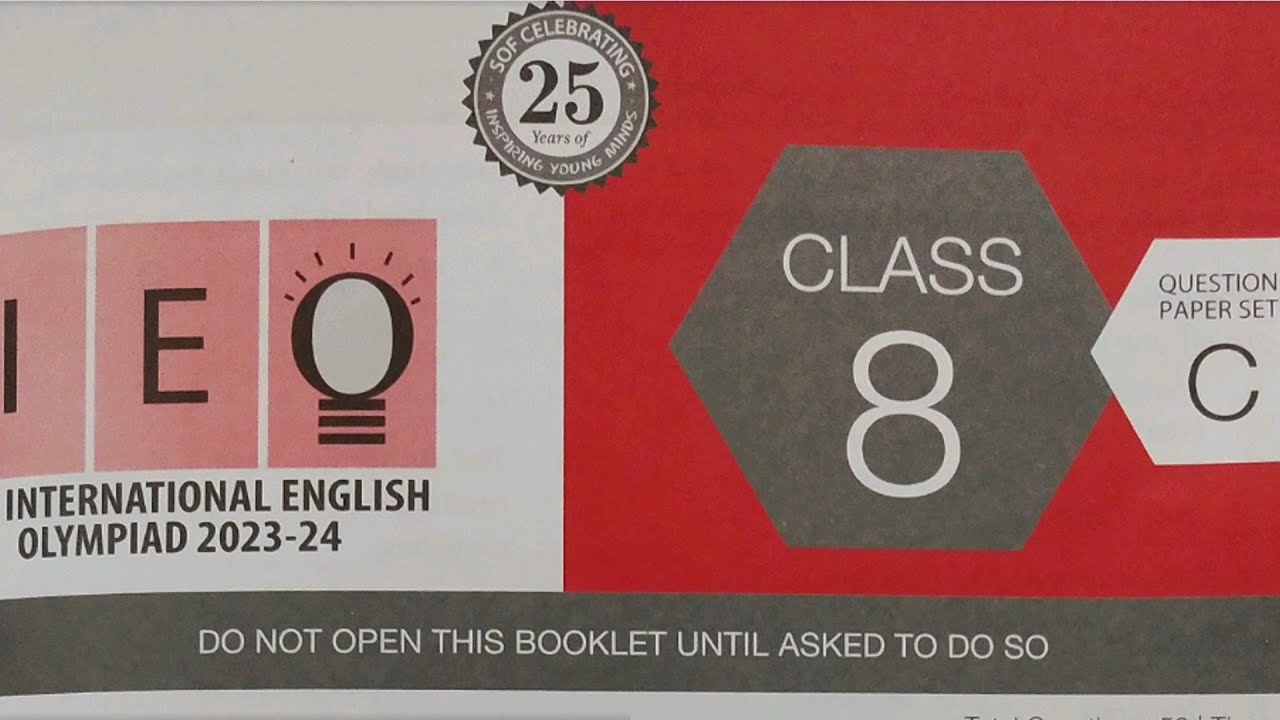 IEO Class 8 Answer key(2/11/2023) | Class 8 IEO Solution | English ...