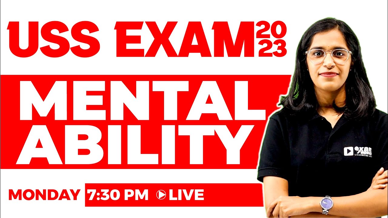USS Exam 2023 | MENTAL ABILITY | Exam Winner - YouTube