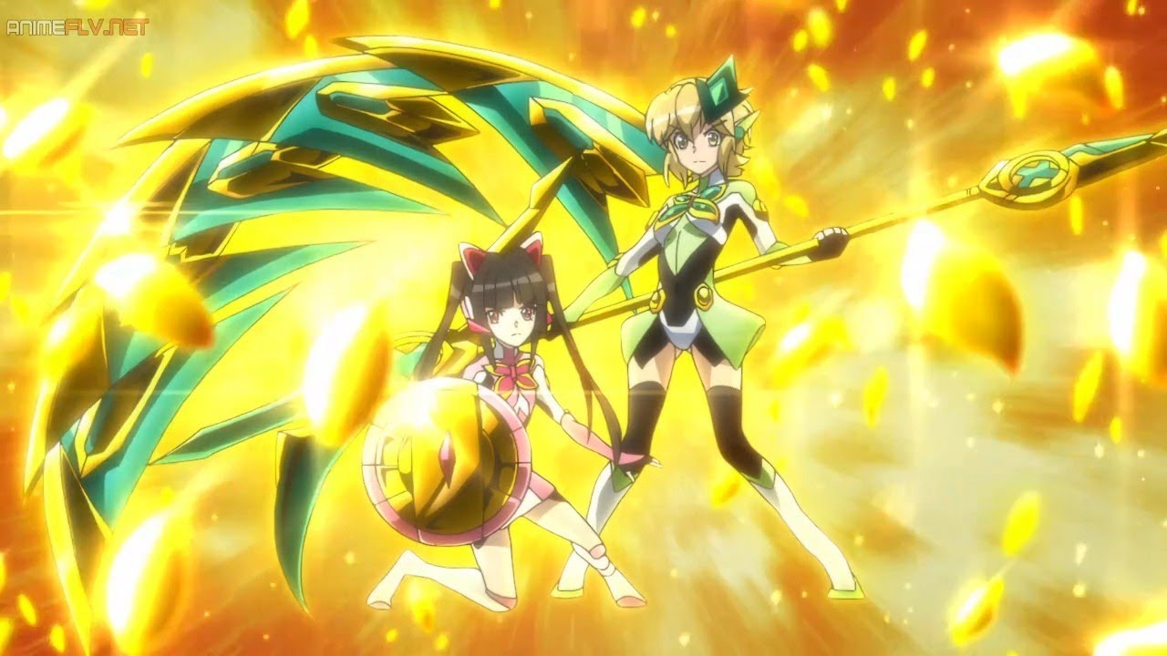 SYMPHOGEAR XV 10 / REVIEW Y CURIOSIDADES / ¡NEO NOBLE RED VS ZABABA ...