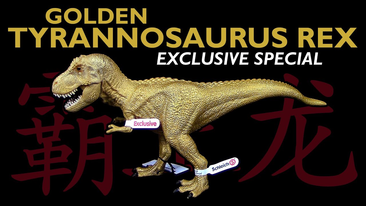 Schleich ® Golden Tyrannosaurus Rex !!! Exclusive Special !!! Goldener ...