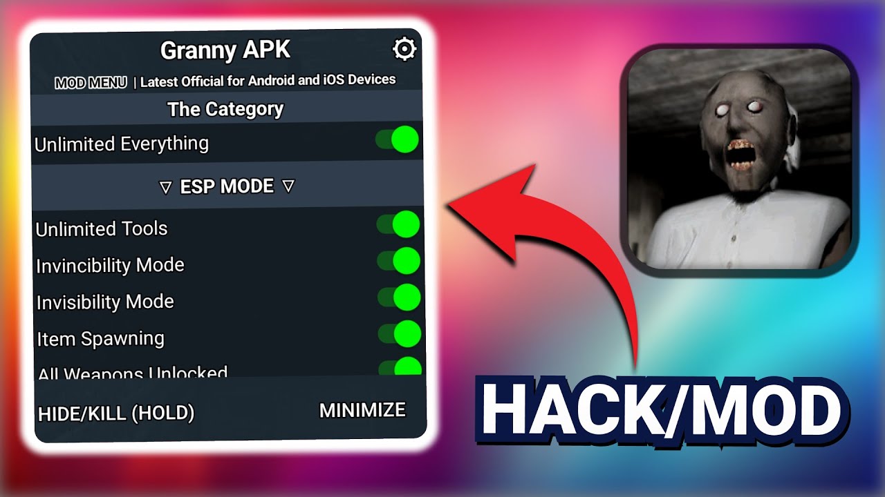 How to get Granny Mod Menu 2026 - God Mode, Ghost Mode No Clip, Freeze Granny & Unlock All Items ...