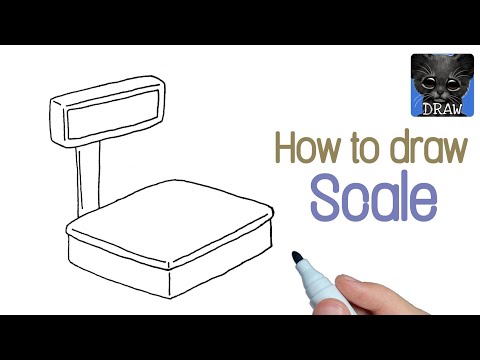 How to Draw a Weight Scale easy | Drawing Scale