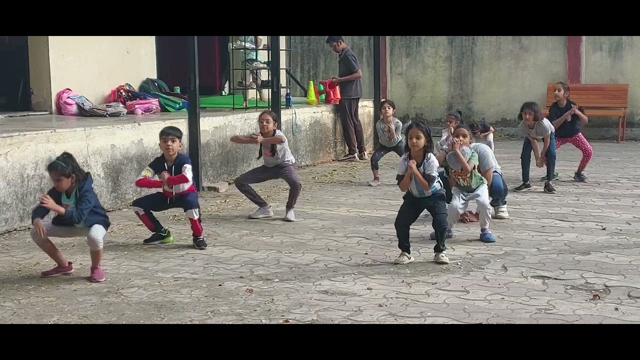 keep quiet and squat , leg strengthening workout for kids - YouTube