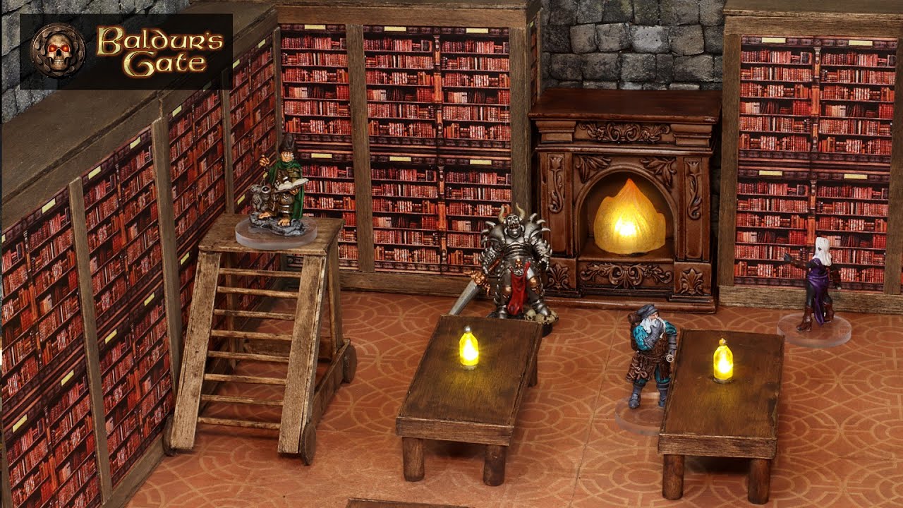 Building Baldur's Gate Part 11 - Candlekeep Library - YouTube