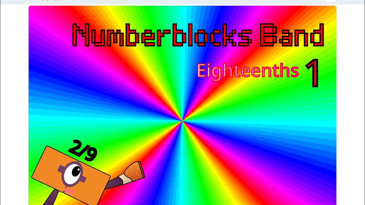 Number blocks band eighteenths 1 - YouTube