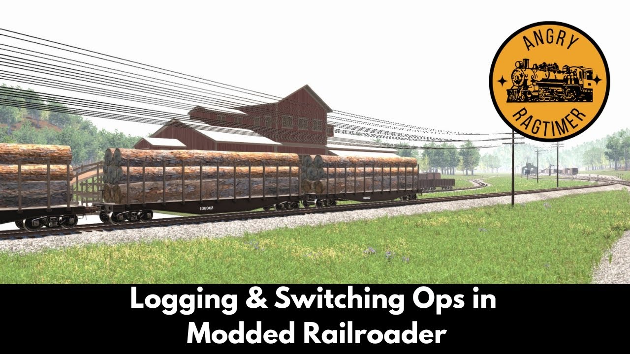 Logging & Switching Ops on Modded Railroader - YouTube