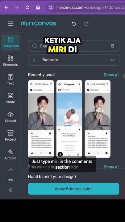 Layout Feed Desain di MiriCanvas - YouTube