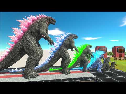Evolution of Legendary GODZILLA Evolved VS Team KONG + Mechagodzilla 2021 + Gigan 2019