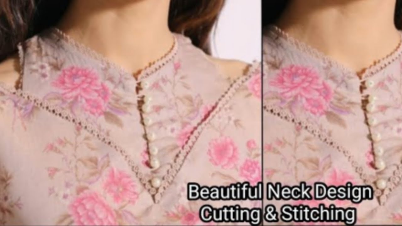 latest neck design cutting and stiching|| new trendy neck design with ...