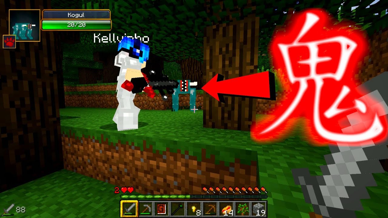 ONI (鬼) O DEMÔNIO APARACEU NA MATA!! NOVO MINECRAFT MISTÉRIO Ep: 12 ...