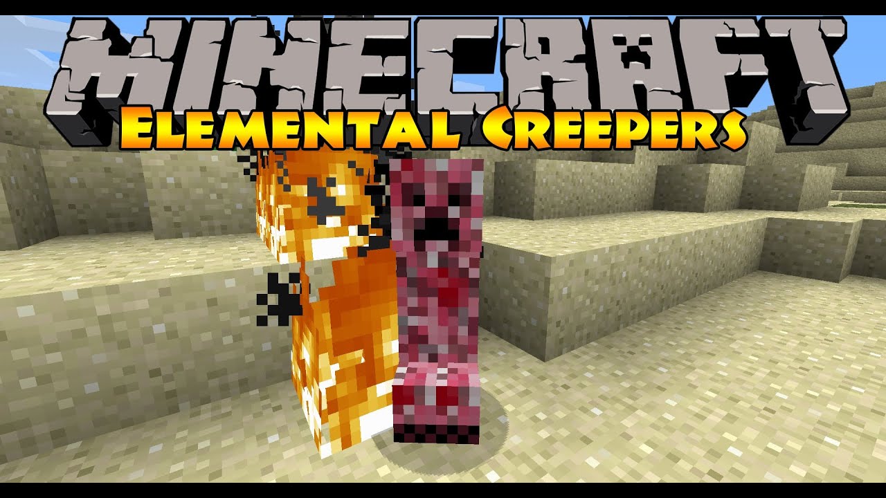 Minecraft Elemental Creepers Mod 1.6.4 | Creepers With Awesome Features ...